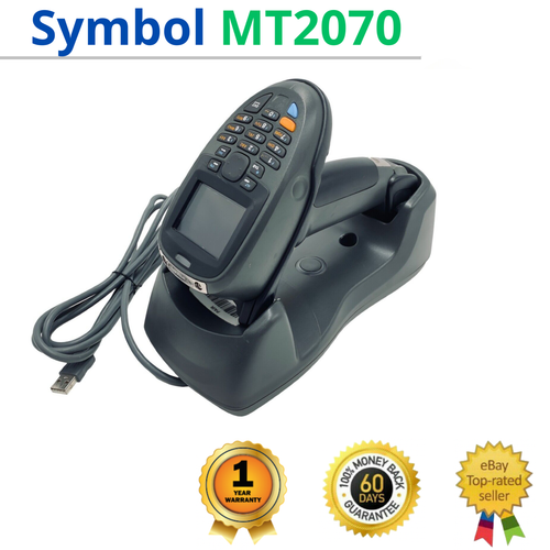 Zebra MT2070 Mobile Barcode Scanner w/STB2078 Dock & USB Cord - 1 YEAR ...
