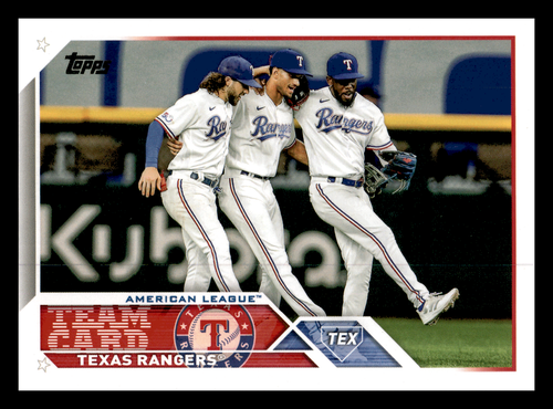 2022 Topps Texas Rangers Team Card #292 Centered Mint | eBay