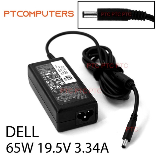Dell Genuine 65W 19.5V 3.34A DC4.5*3.0mm AC Adapter Charger PA-1650 ...