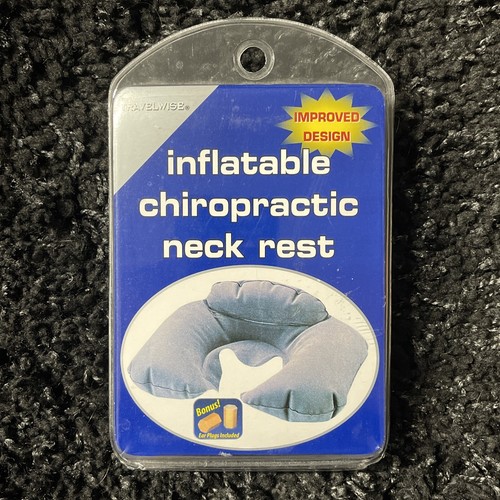 Travelwise Inflatable Chiropractic Design Neck Rest Extra Support With ...