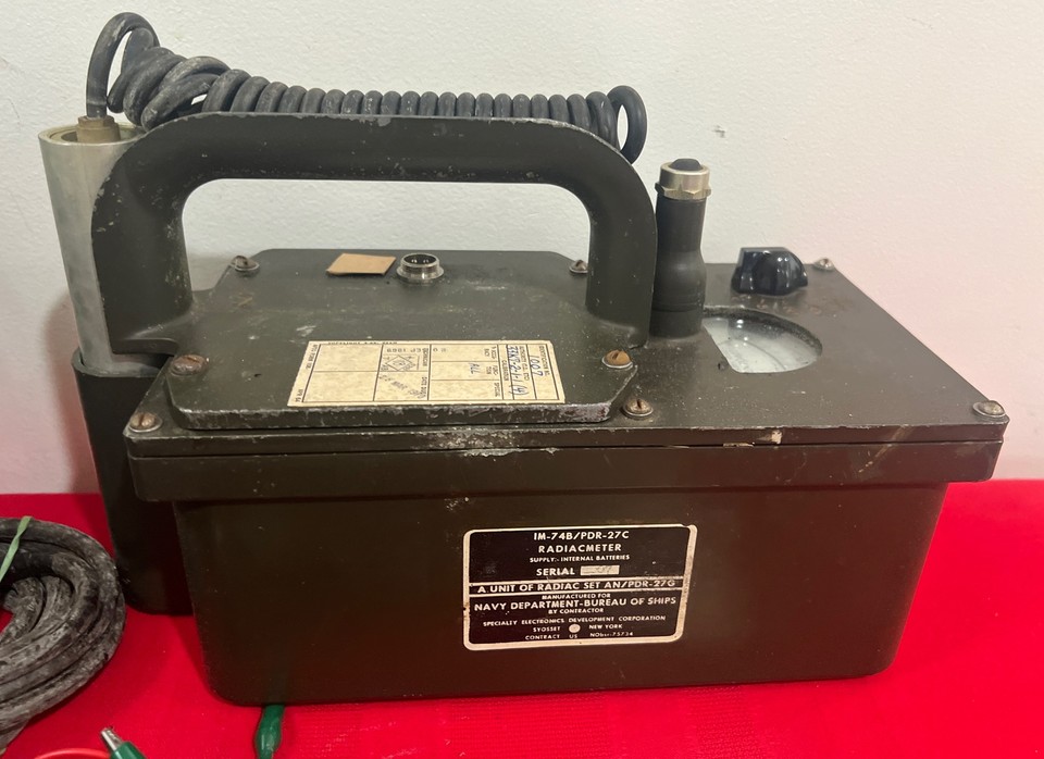 Radiation Detector US Navy Radiac Set AN/PDR-27C With Case | eBay