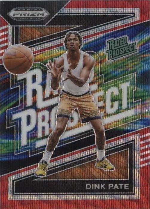 2024 Panini Prizm Draft Picks - Rated Prospect Dink Pate #18 Red Wave ...