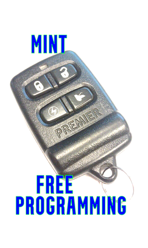 MINT PREMIER AMBER ORANGE LED KEYLESS REMOTE 4 BUTTON ALARM FOB 05-A433 ...