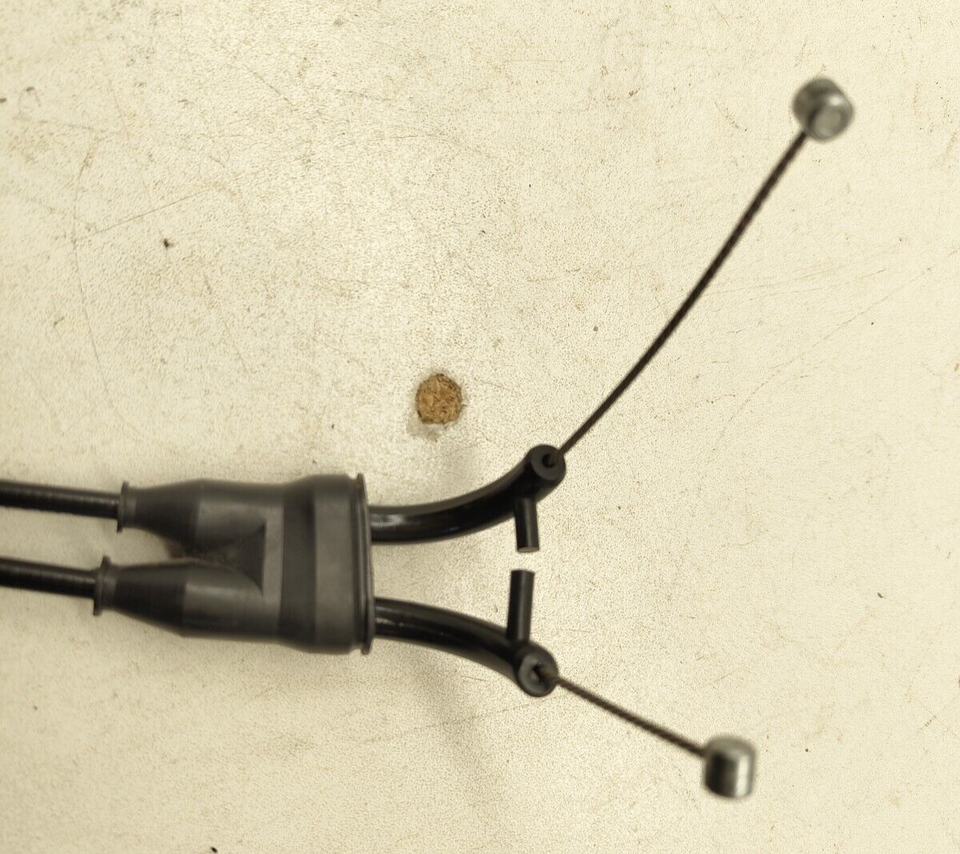 Yamaha YZ450F 2010-13 Duo Throttle Cable Assy Steering Handle Push Pull ...