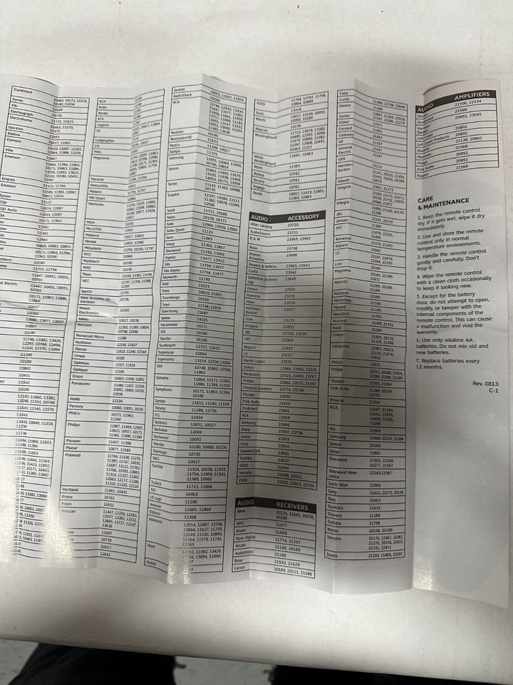 Generic Remote For AT&T U-Verse S30-S1B Receiver, Smart TVs, Streaming ...