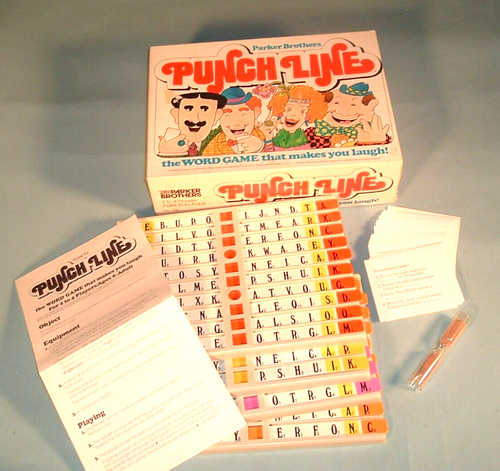 Vintage Punch Line Word Game 1978 Parker Brothers Punch Line Game ...