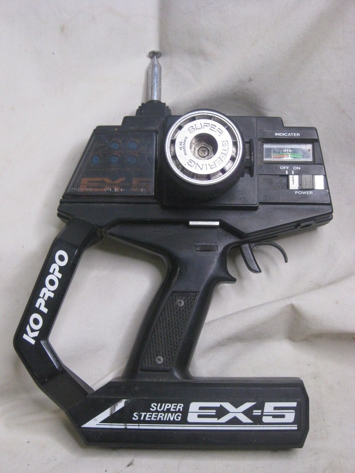 5 vintage RC remote control transmitter controller lot Futaba KO PROPO ...