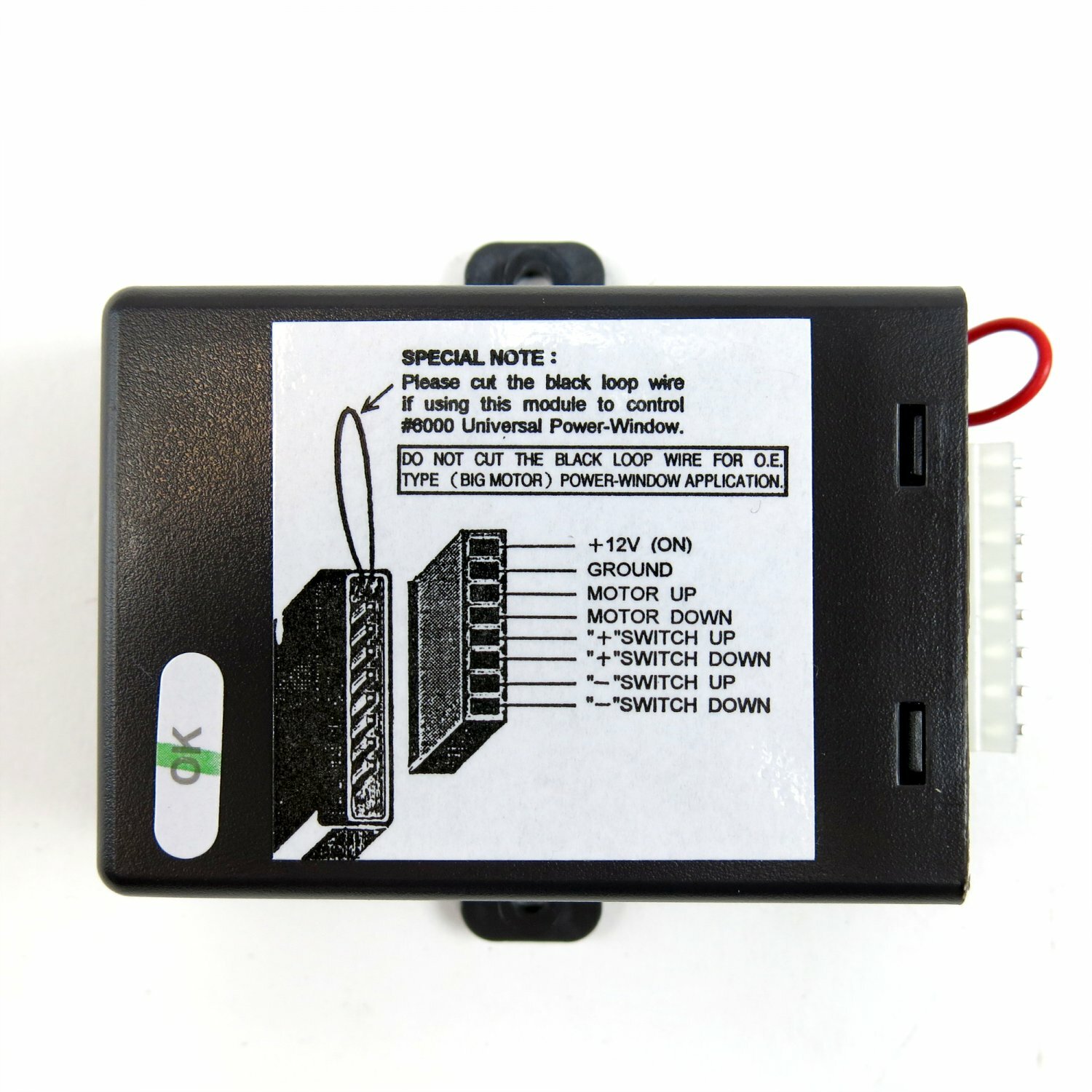 One Touch Function Up/ Down Auto Car Power Window Motor Control Unit ...