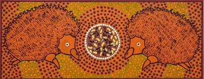 MARCIA ASHWIN - Echidna - Original Aboriginal Art - RENOWNED Artist M ...
