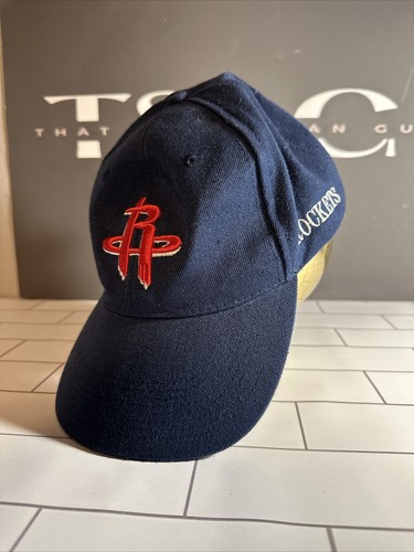 Navy Blue Houston Rockets Hat Cap Vel Cro Closure | eBay