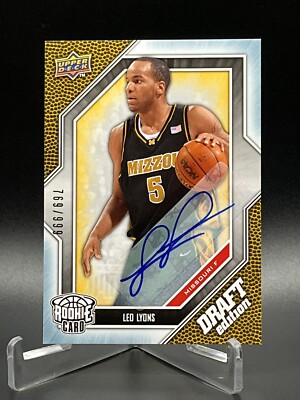 2009-10 Upper Deck Draft Edition Leo Lyons /999 #60 Rookie Card ...