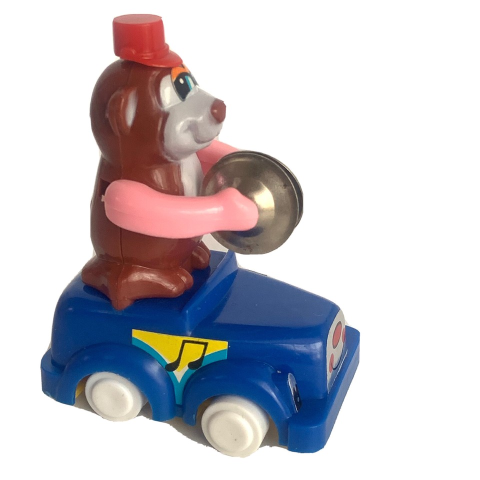 Vintage Plastic Wind Up Car Toy Monkey Playing The Cymbals Hong Kong ...