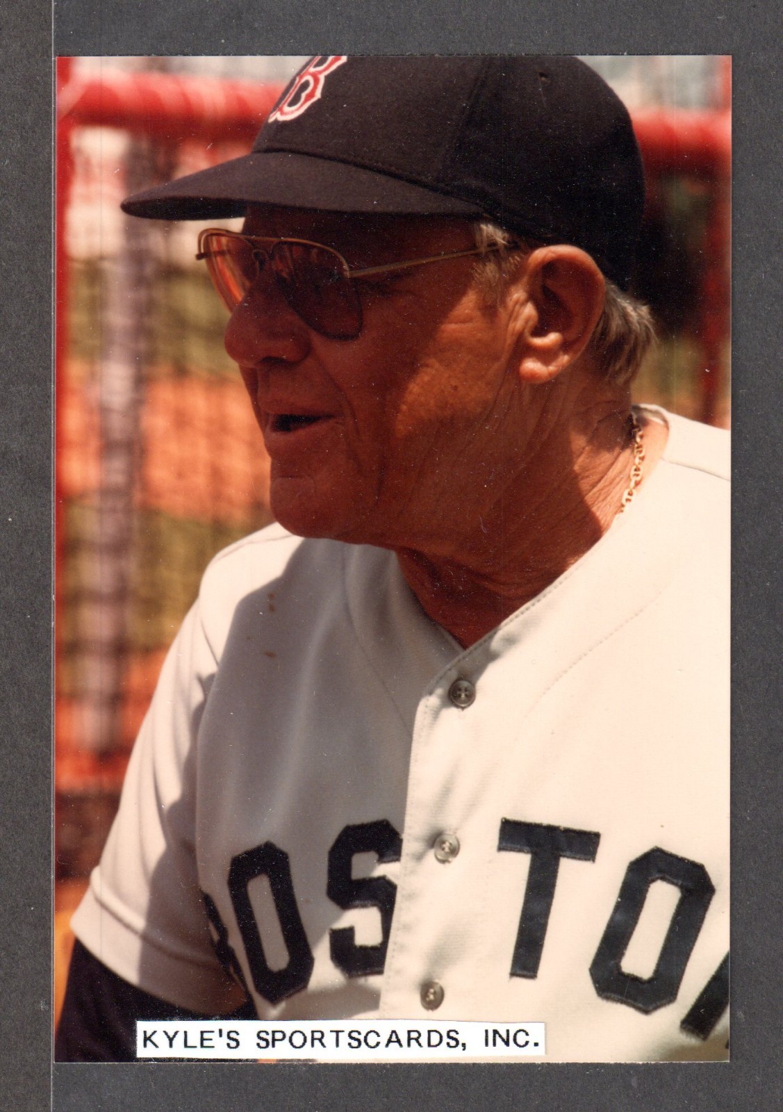 1984 Ralph Houk BOSTON RED SOX UNSIGNED 4 x 5-7/8 ORIGINAL SNAPSHOT ...