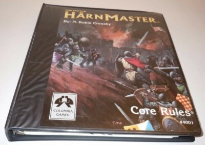 HarnMaster 2nd Edition Binder Core Rules 4001 Columbia Games 1996 RPG ...
