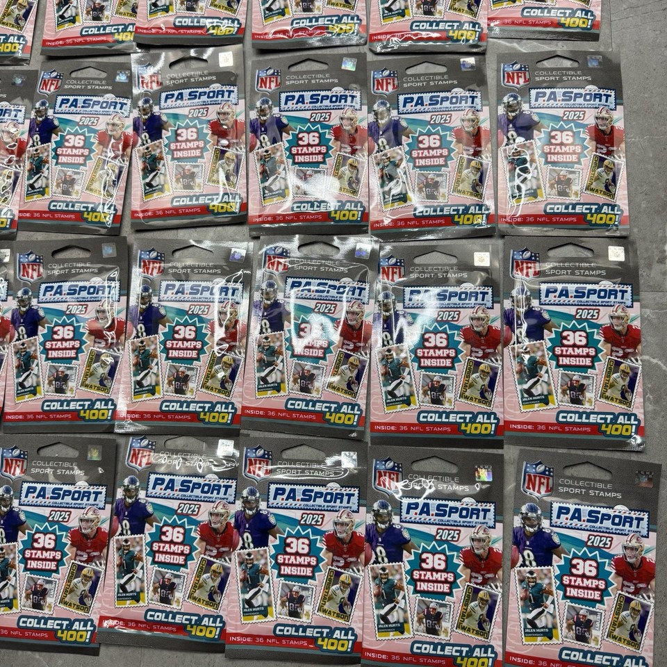 P.A. Sport NFL Series 3 2025 Stamps - 28packs - 36 NFL Stamps each | eBay