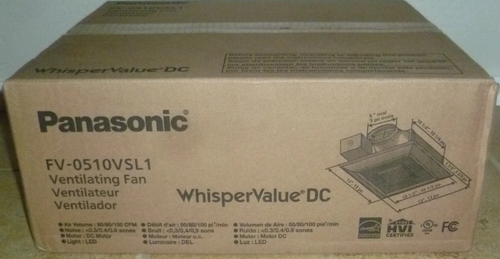 NEW Panasonic WhisperValue DC Exhaust Fan with LED Light Night Light FV ...