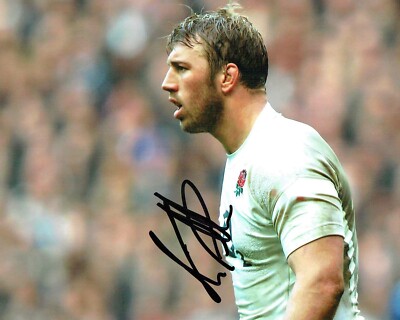 Chris ROBSHAW Signed Autograph 10x8 England RUGBY Photo 5 + Dealer COA ...