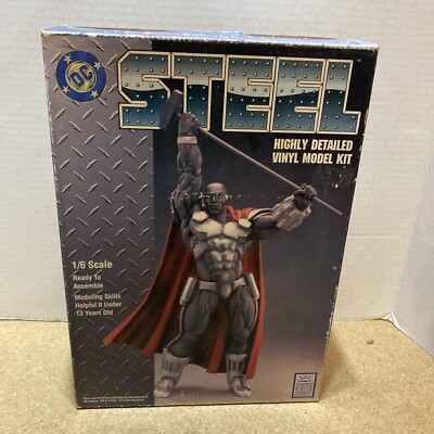 STEEL (Black Superman) Vinyl Model Kit - 1994 Horizon NIB - DC comics ...