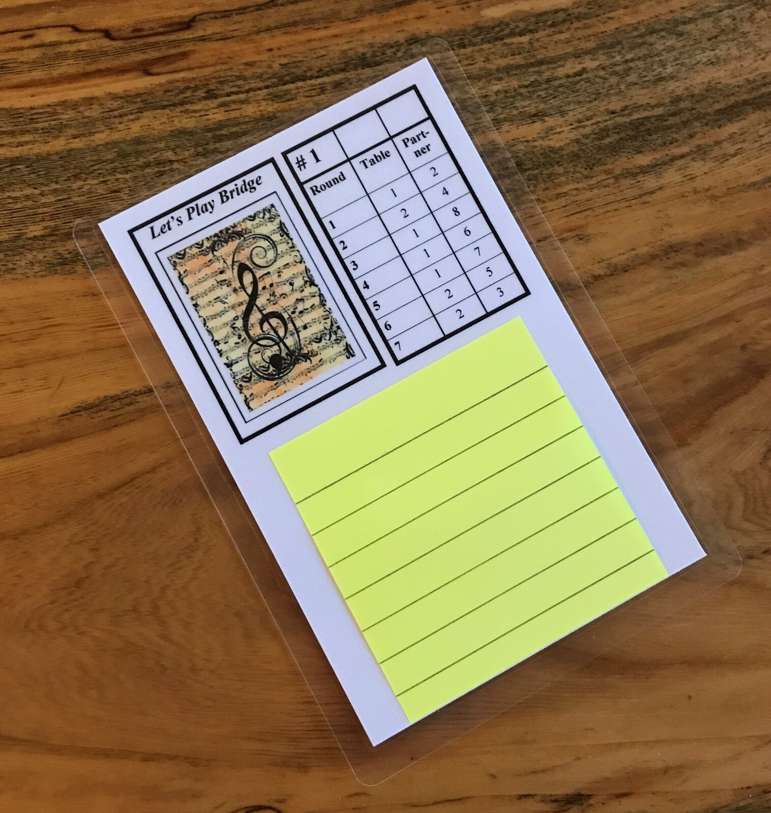 Vintage Music, Reusable Bridge Tallies, 2 Table, Great Prize or Gift | eBay