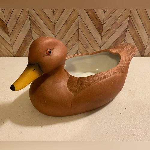 Large Vintage MALLARD DUCK Ceramic Planter [Item 694] | eBay
