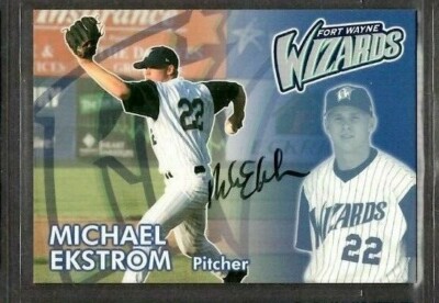 2005 Grandstand Fort Wayne Wizards #RHP Michael Ekstrom Signed ...