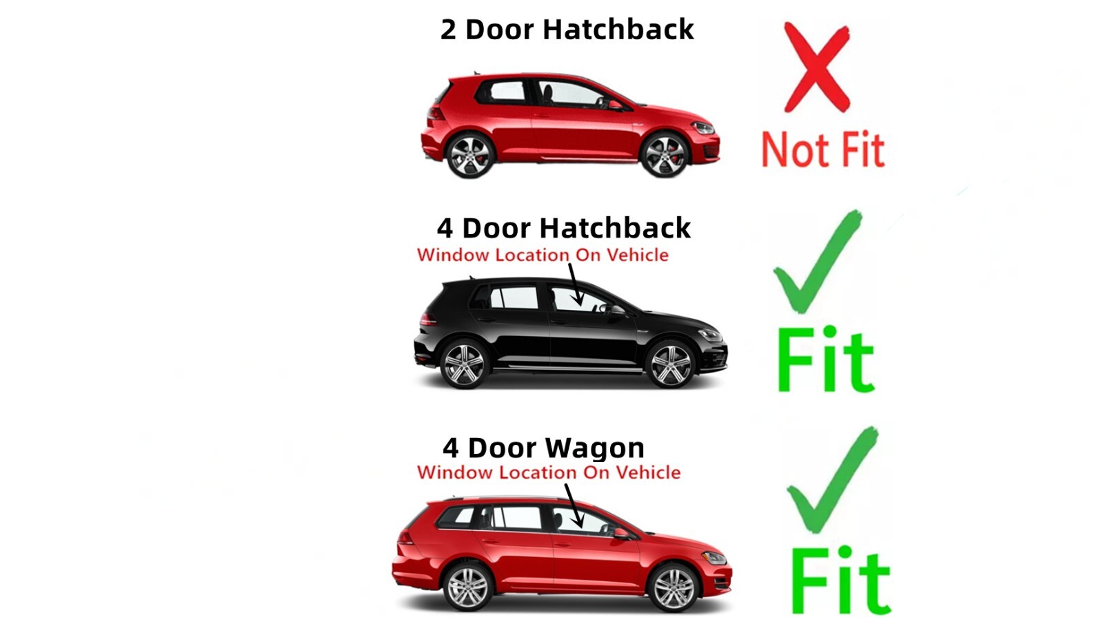 Fits 2015-2021 Volkswagen Golf 4 DR Passenger Right Side Front Door ...