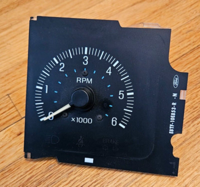 1987-91 Ford F150 F250 F350 Bronco Instrument Cluster Tach Tachometer ...