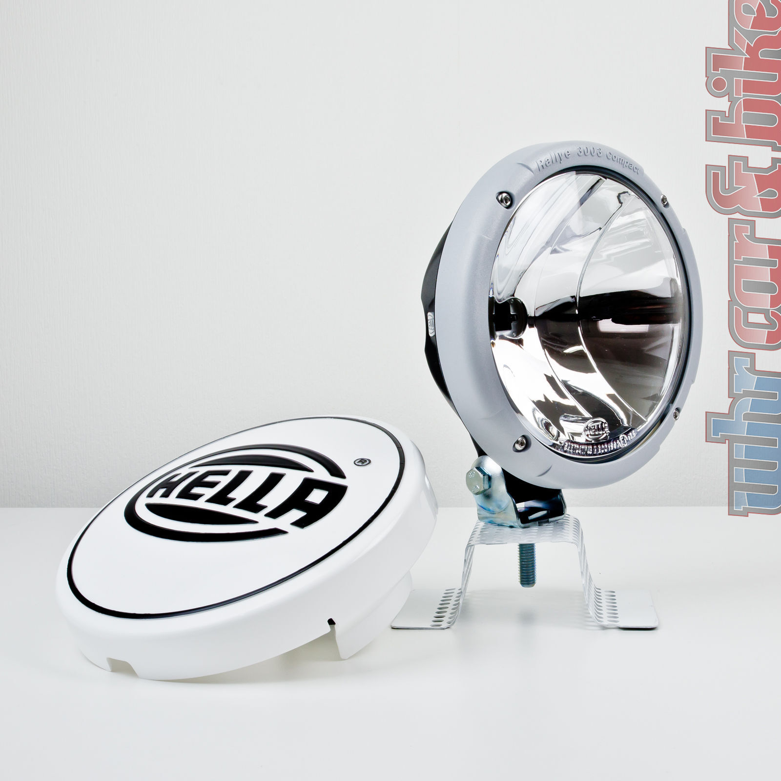 Hella Rallye 3003 Compact Ref. 37,5 12V 24V H1 Fernscheinwerfer + Cover ...