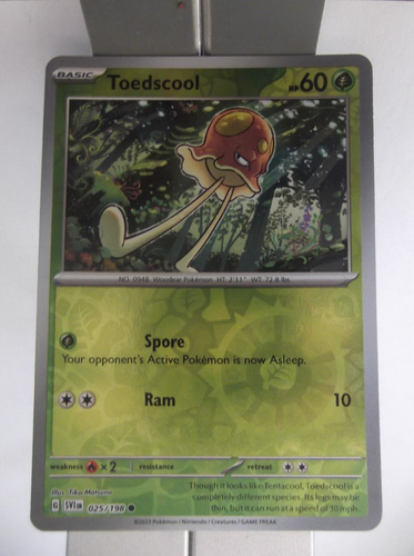 128PK025r - Toedscool - 25/198 - Scarlet & Violet - Common Reverse | eBay