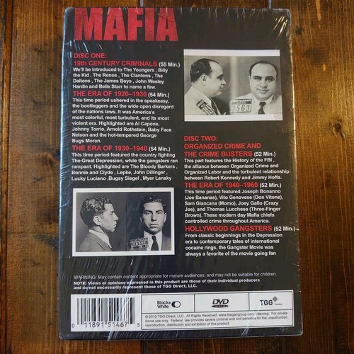 Mafia DVD Documentary 2 discs 5 hours Inside Mob Empire NEW Sealed | eBay