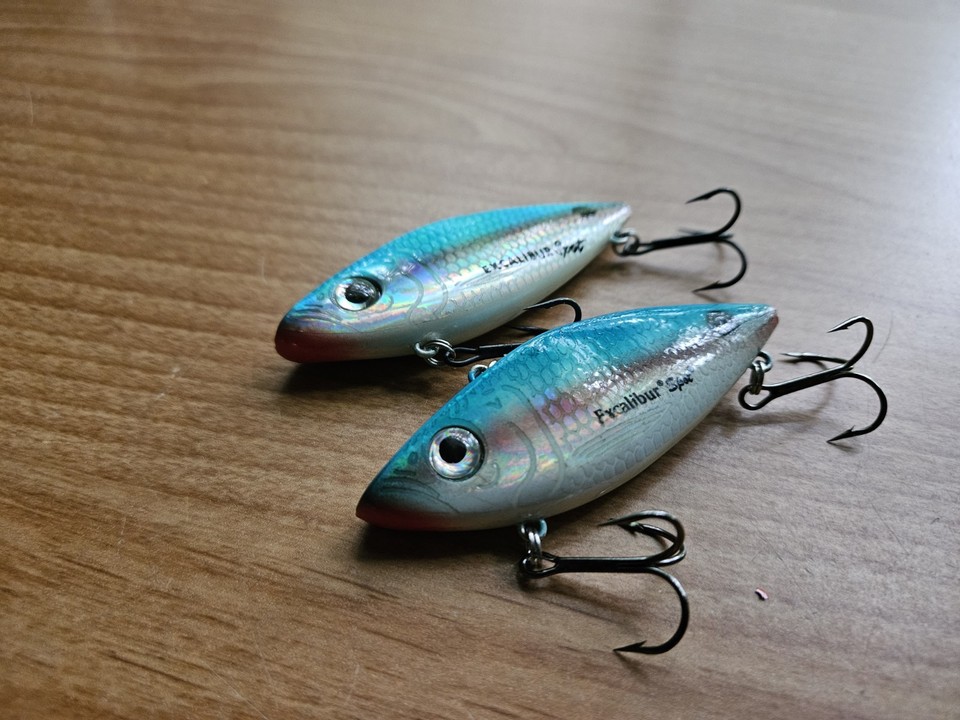 (2) Excalibur Jimmy Houston Super Spot 1/2oz Lipless Crankbait Fishing ...