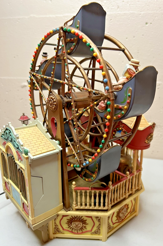 Vintage Enesco Majestic Ferris Wheel Music Box Wheel & Lights Work ...