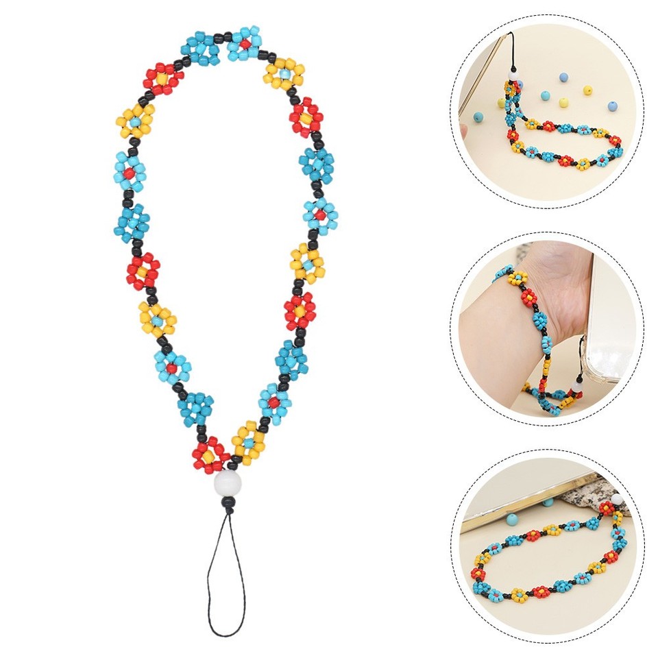 Phone Strap Anti Theft Bohemia Lanyard Accessories Beaded Charm ...