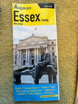 HAGSTROM Foldout Map of Essex County NJ Out Of Print Map | eBay