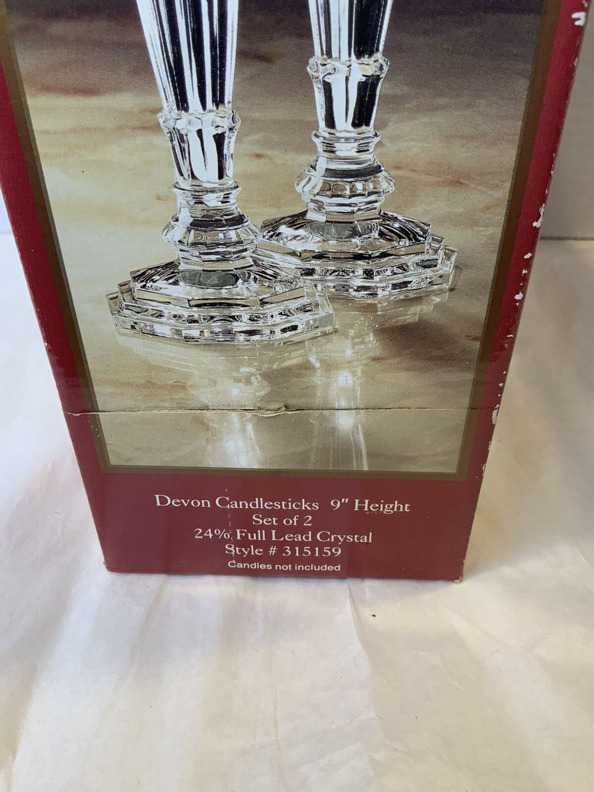 Set of 2 Crystal Clear Signatures Devon 24% Full Lead Crystal ...