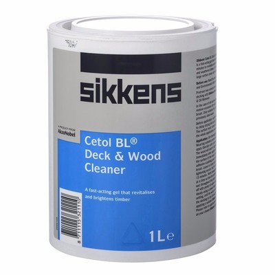 Sikkens CETOL BL DECK & WOOD CLEANER 1L Fast Acting Gel, Water-Based ...