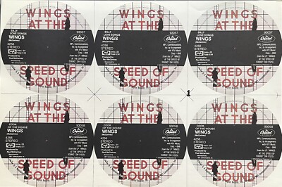 Wings- Vinyl Labels Capitol Records 2 Separate 7” 45’s Excellent ...
