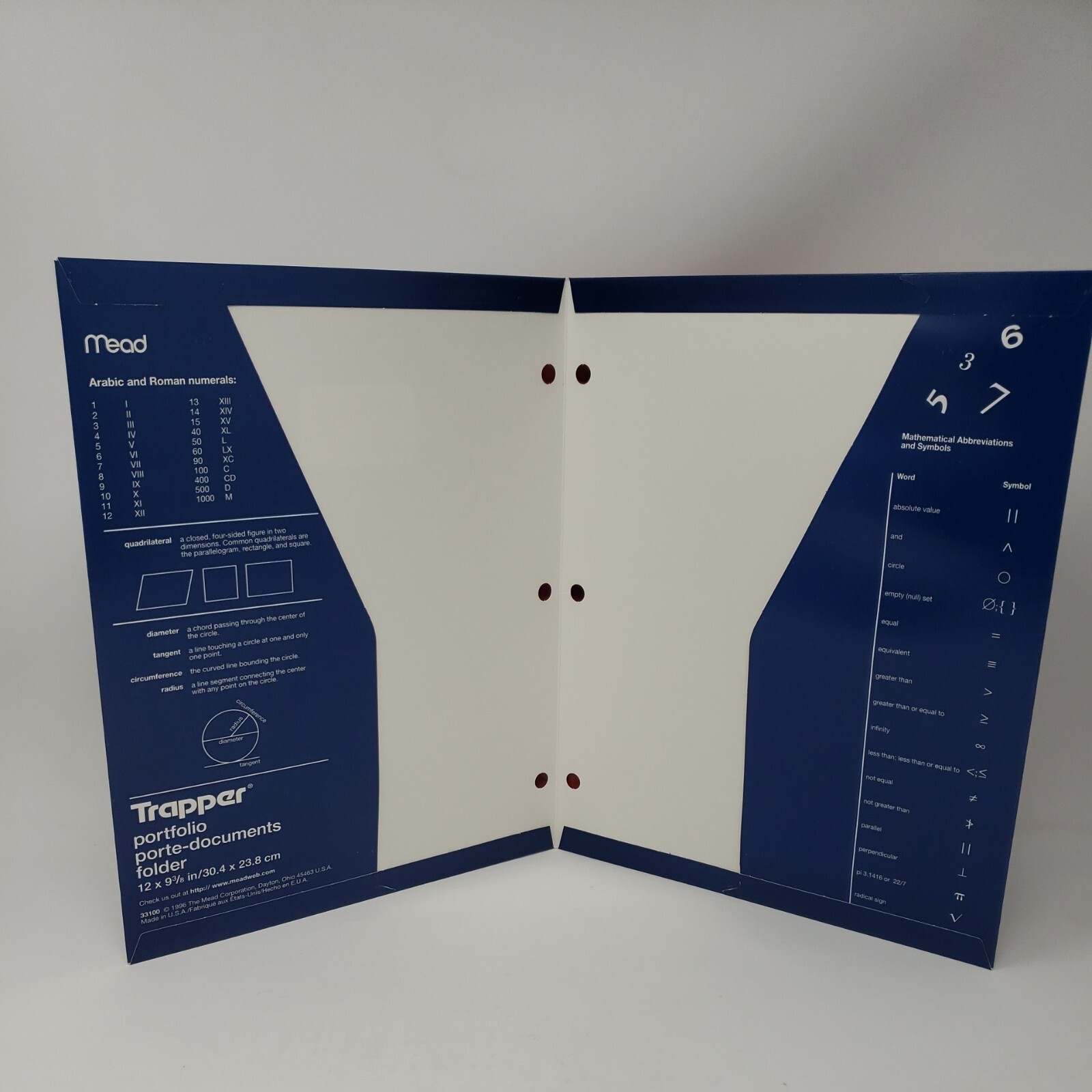 Vintage 90’s Mead Trapper Keeper Portfolio Folders lot of 2 Blue Red | eBay