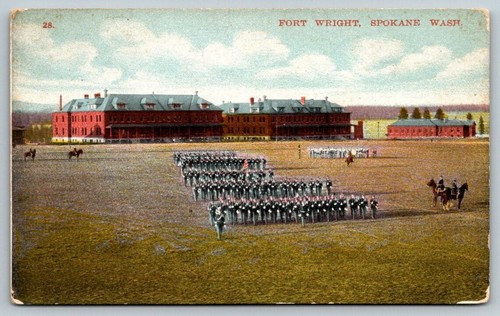 US Army Fort Wright Spokane Washington Postcard c1910 | eBay
