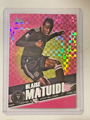 Blaise Matuidi - 2022 Topps Chrome MLS Card#137 X-Fractor Pink Soccer ...