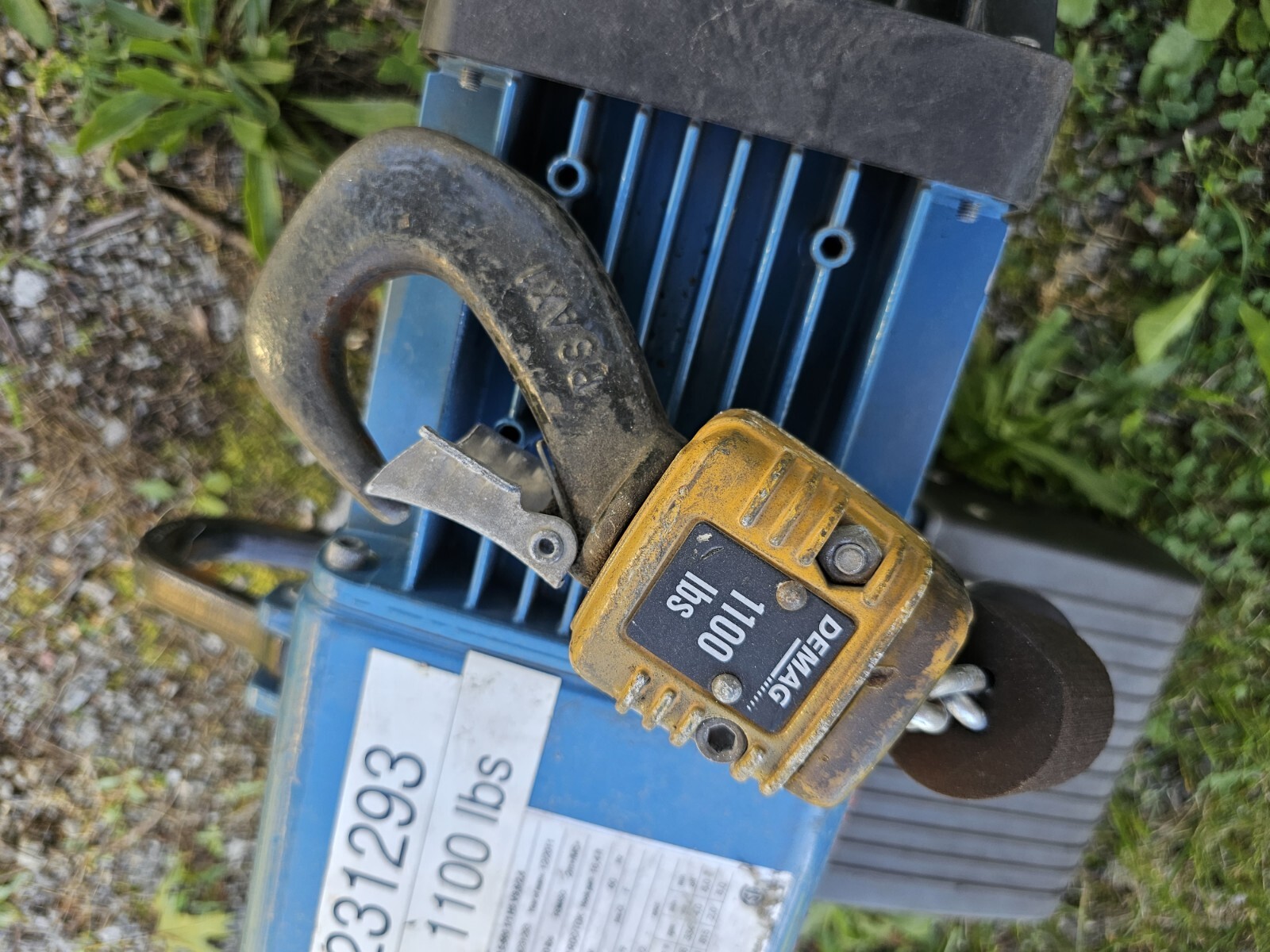 Demag DC-PRO 5-500 1/1 1100 Lbs Stationary Chain Hoist | eBay