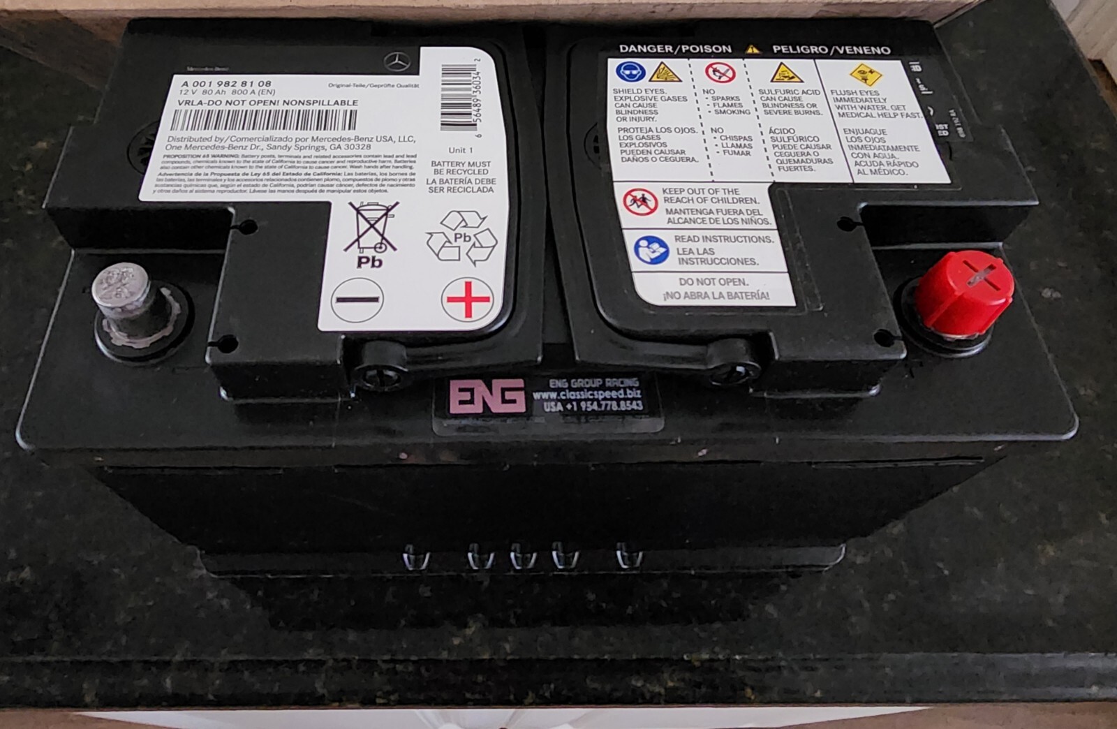 2023-2024 Mercedes-Benz AMG Primary Starter Battery HEAVY | A0019828108 ...