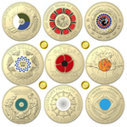 UNC 2018-2022 $2 Coloured two dollar coin pack Queen effigy ex ram bag ...