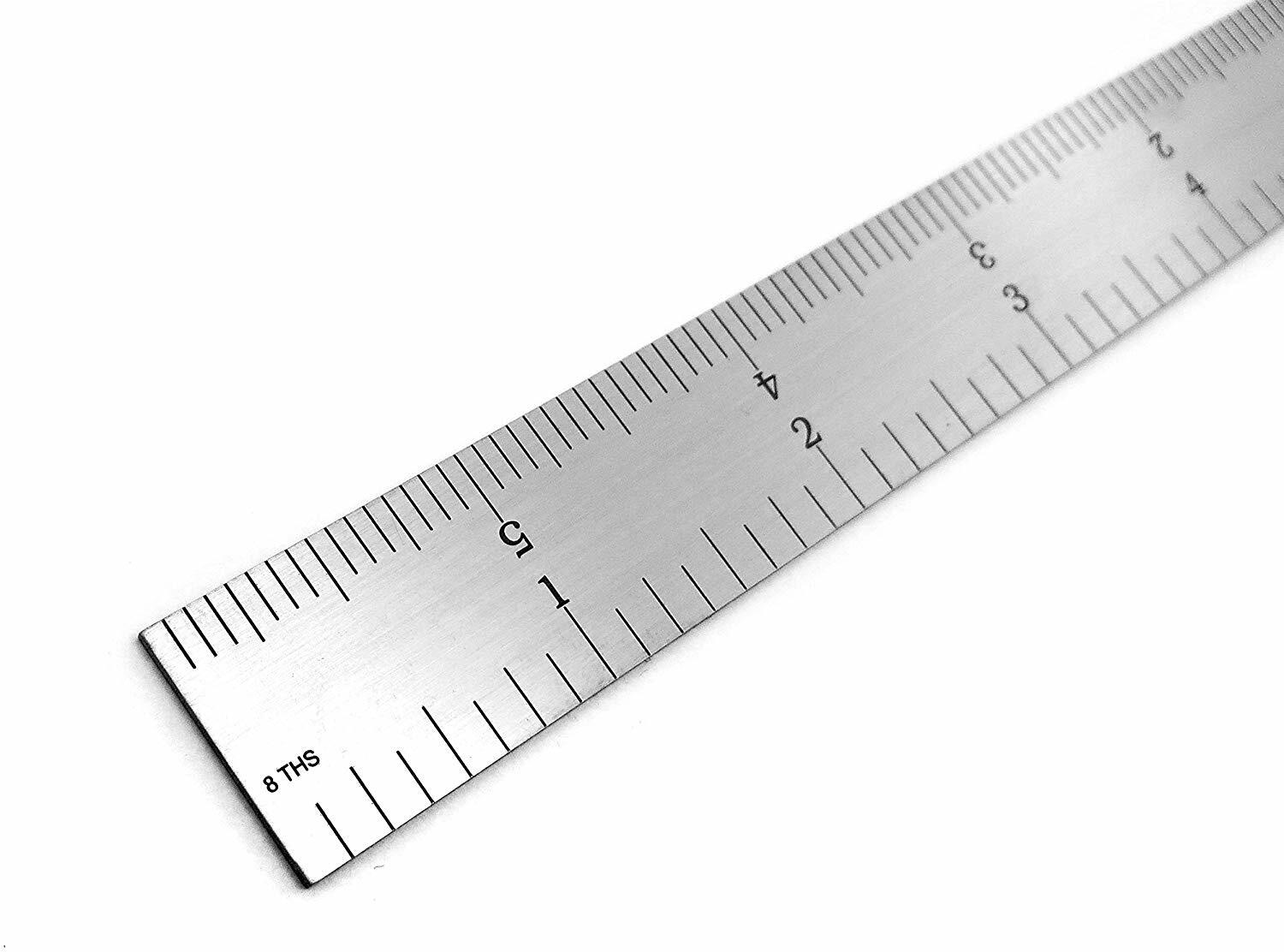 Benchmark Tools 6" 4R Rigid Machinist Ruler Grads Brushed Stainless ...