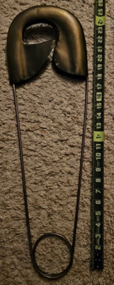 Giant Metal Baby Diaper Safety Pin Wall Hang Bag Coat Rack Nursery ...