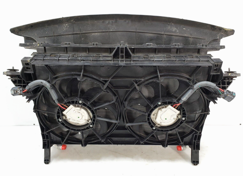 21-23 OEM Tesla Model S LR Radiator Fan Air Shutter Duct Condenser ...