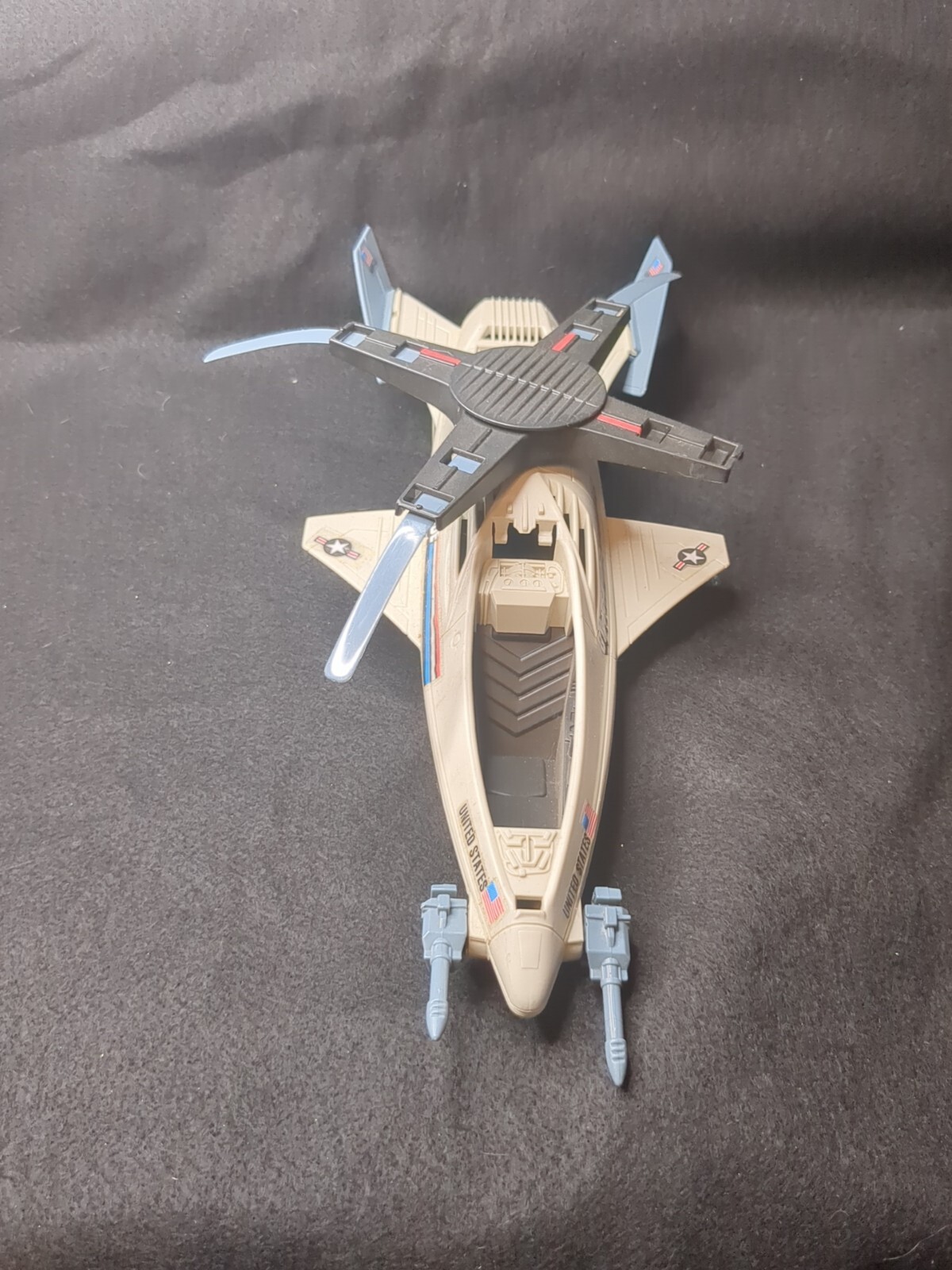 GI Joe Helicopter Plane Sky Storm X Wing Chopper Jet 1988 Hasbro No ...