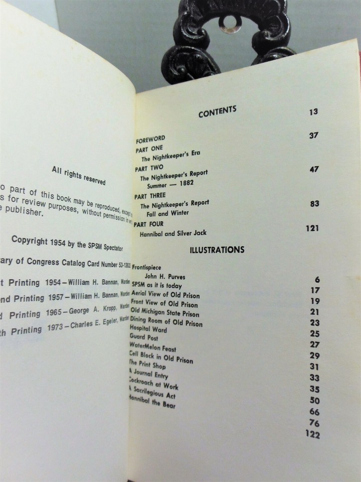 Jackson Michigan State Prison THE NIGHTKEEPERS REPORTS 1882 Convict ...