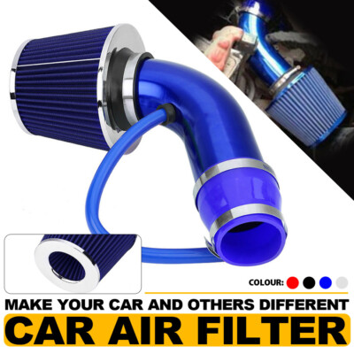 3" Universal Car Cold Air Intake Filter Alumimum Induction Kit Pipe ...