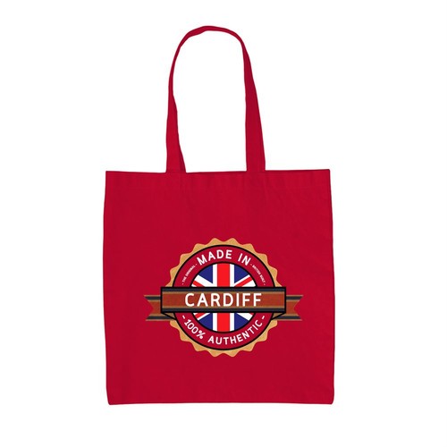 Made In Cardiff - Canvas Tote Bag - Capital City Born In Wales Hometown ...
